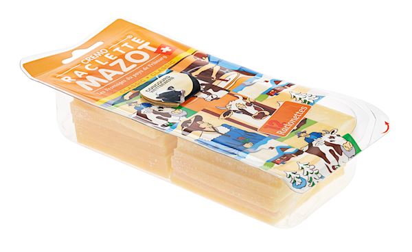 Fromage à Raclette Mazot tranché en coupelle 400g